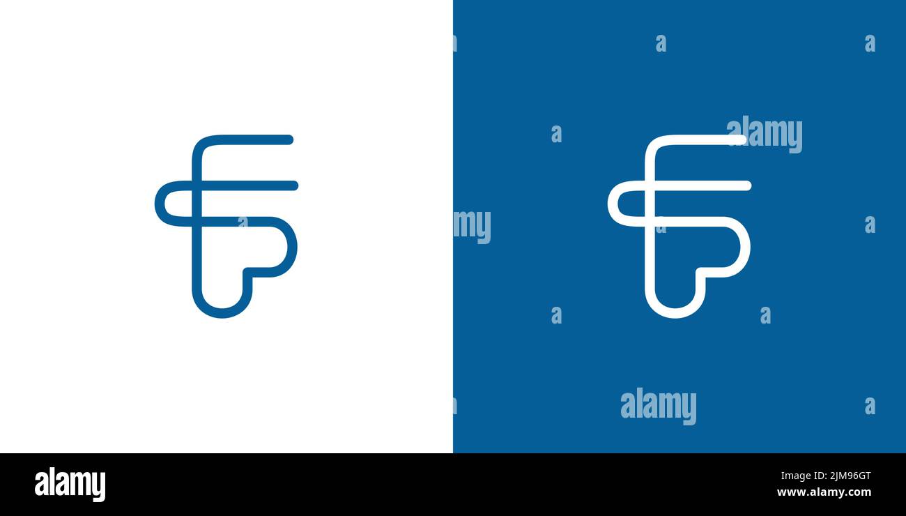 Simple and modern letter F initials logo design Stock Vector Image ...