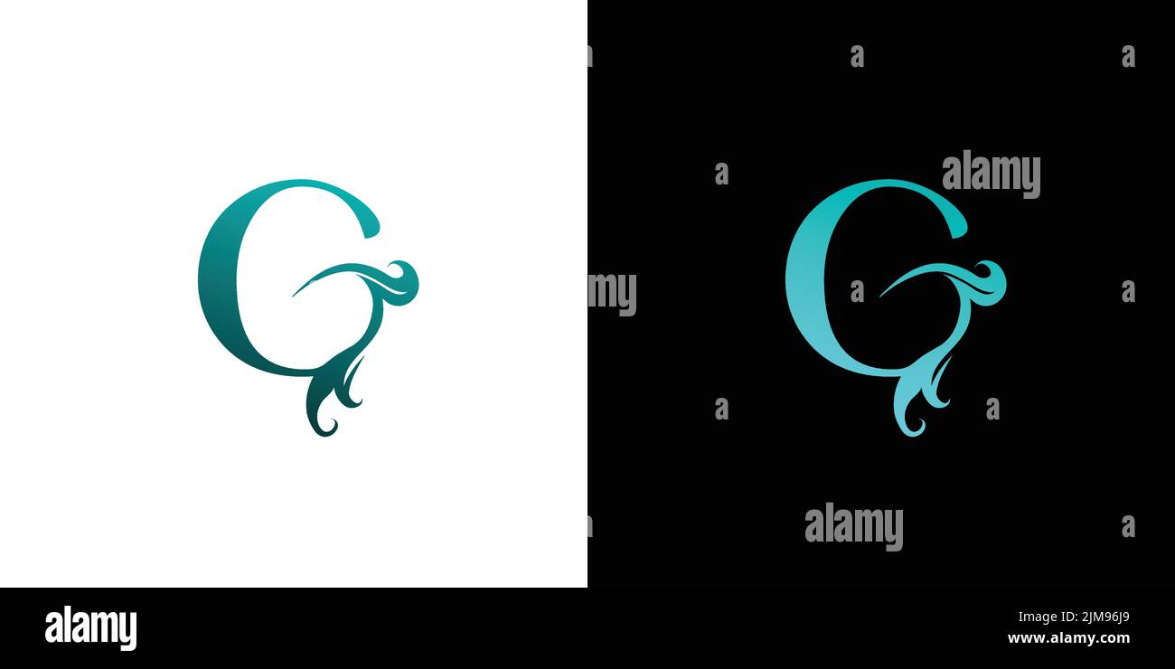 Modern and natural letter G initials logo design Stock Vector Image ...