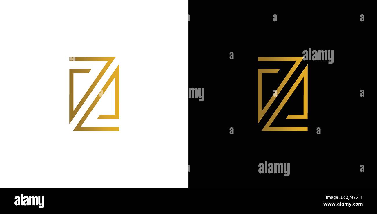 Modern and professional ZN initials logo design Stock Vector Image & Art - Alamy