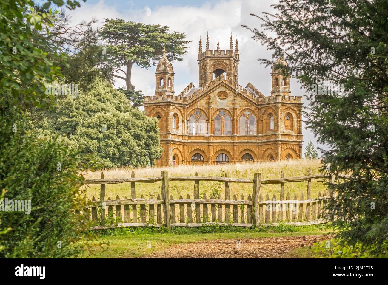 Gothic Temple Stowe Gardens Buckinghamshire UK Stock Photo - Alamy