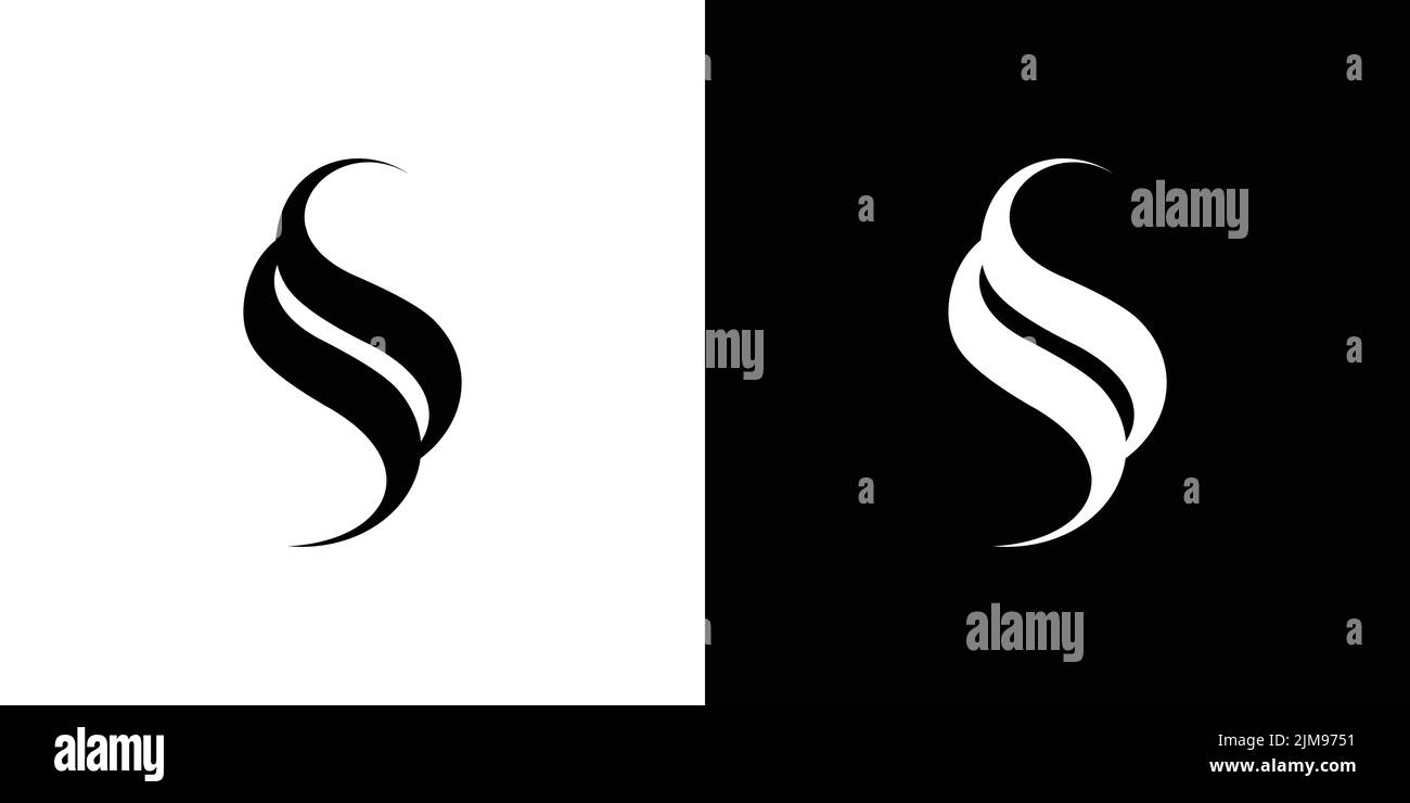 Simple and modern letter SS initials logo design 2 Stock Vector Image ...
