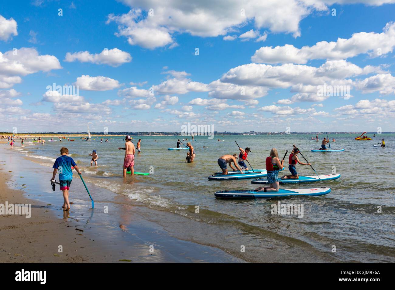 Knoll beach, Studland, Dorset UK. 5th August 2022. UK weather: warm and ...