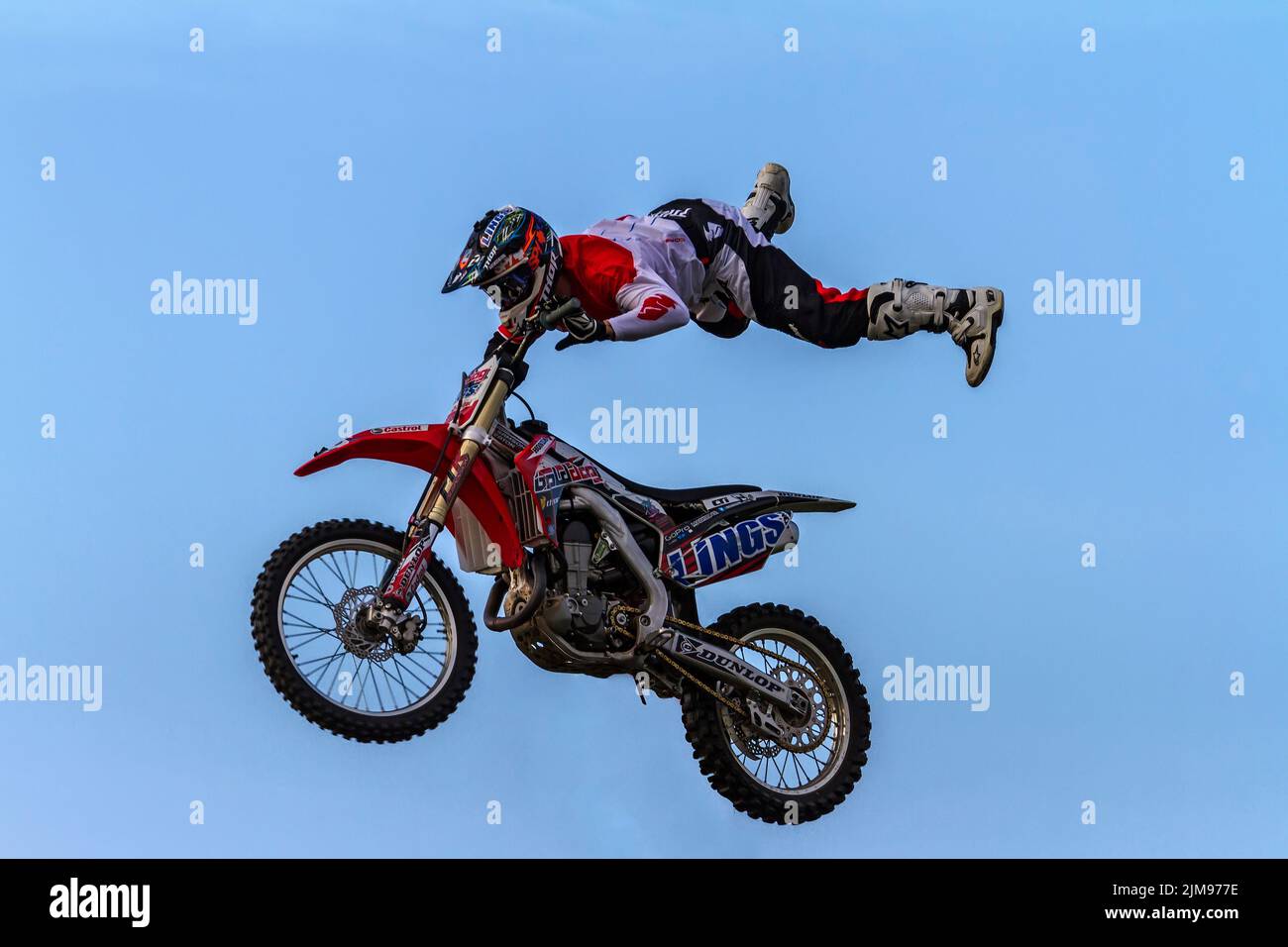 Motorbike Display Team In action Berkshire UK Stock Photo - Alamy