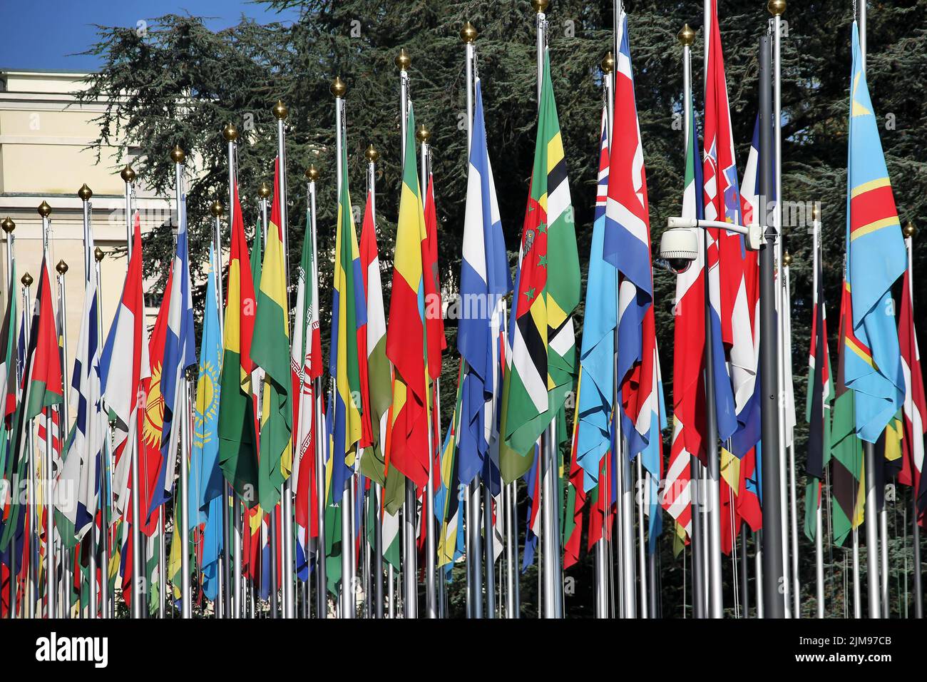 Un building geneva flags hi-res stock photography and images - Alamy