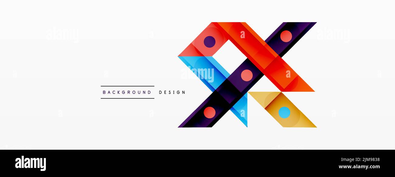 Bright colorful straight lines geometric abstract background. Trendy ...