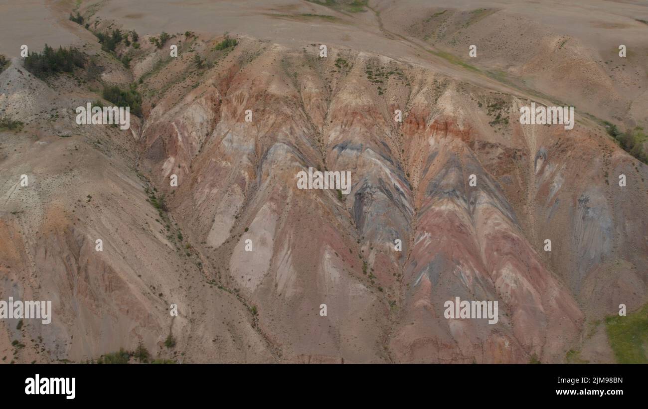 Mars valley with red mountains in Altai, Kyzyl-Chin valley, Siberia ...