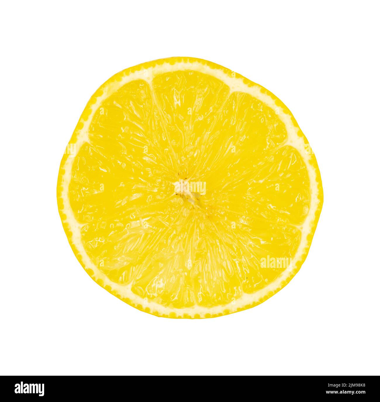 Juicy lemon slice. Lemon slice isolated on white background. background ...