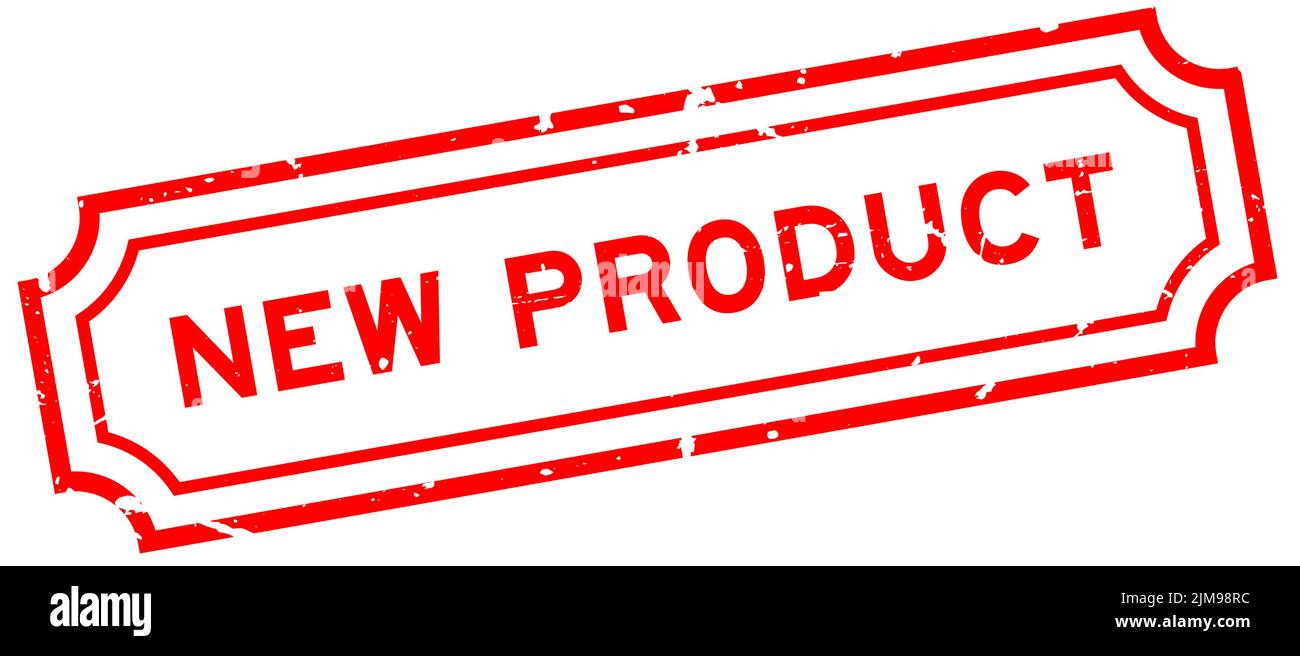 Grunge red new product word rubber seal stamp on white background Stock Vector Image & Art - Alamy