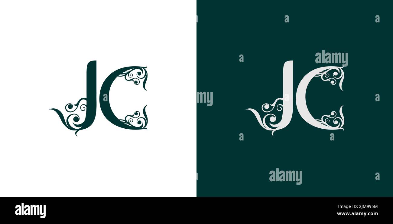 Modern and luxurious JC letter initials logo design Stock Vector Image ...