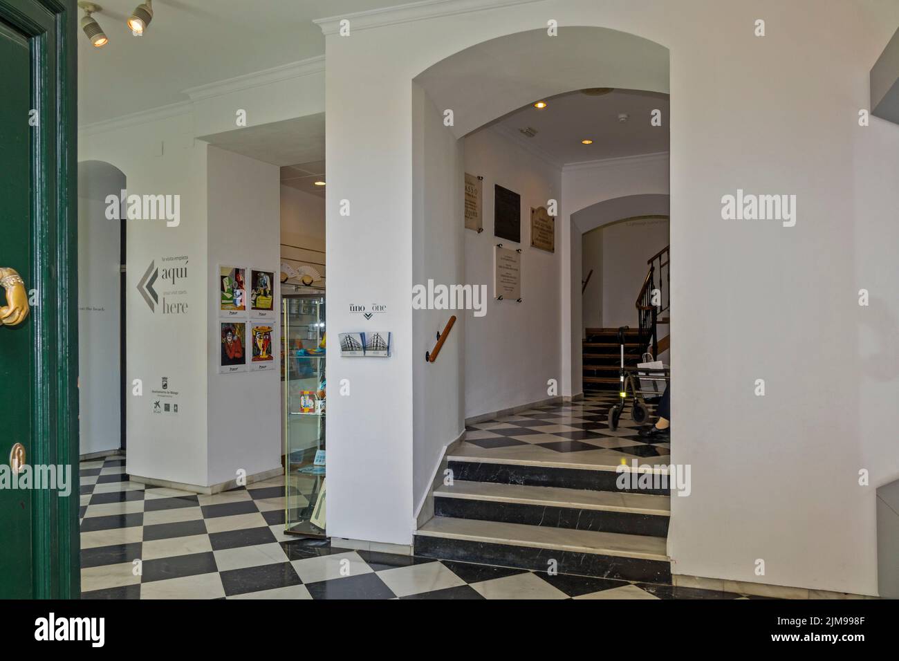 Picasso Museum Entrance (birthplace) Malaga Andalu Stock Photo - Alamy