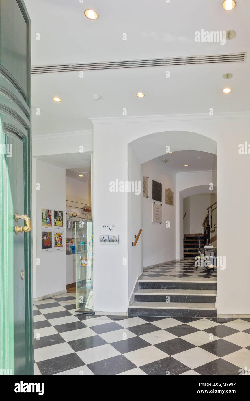 Picasso Museum Entrance (birthplace) Malaga Andal Stock Photo - Alamy