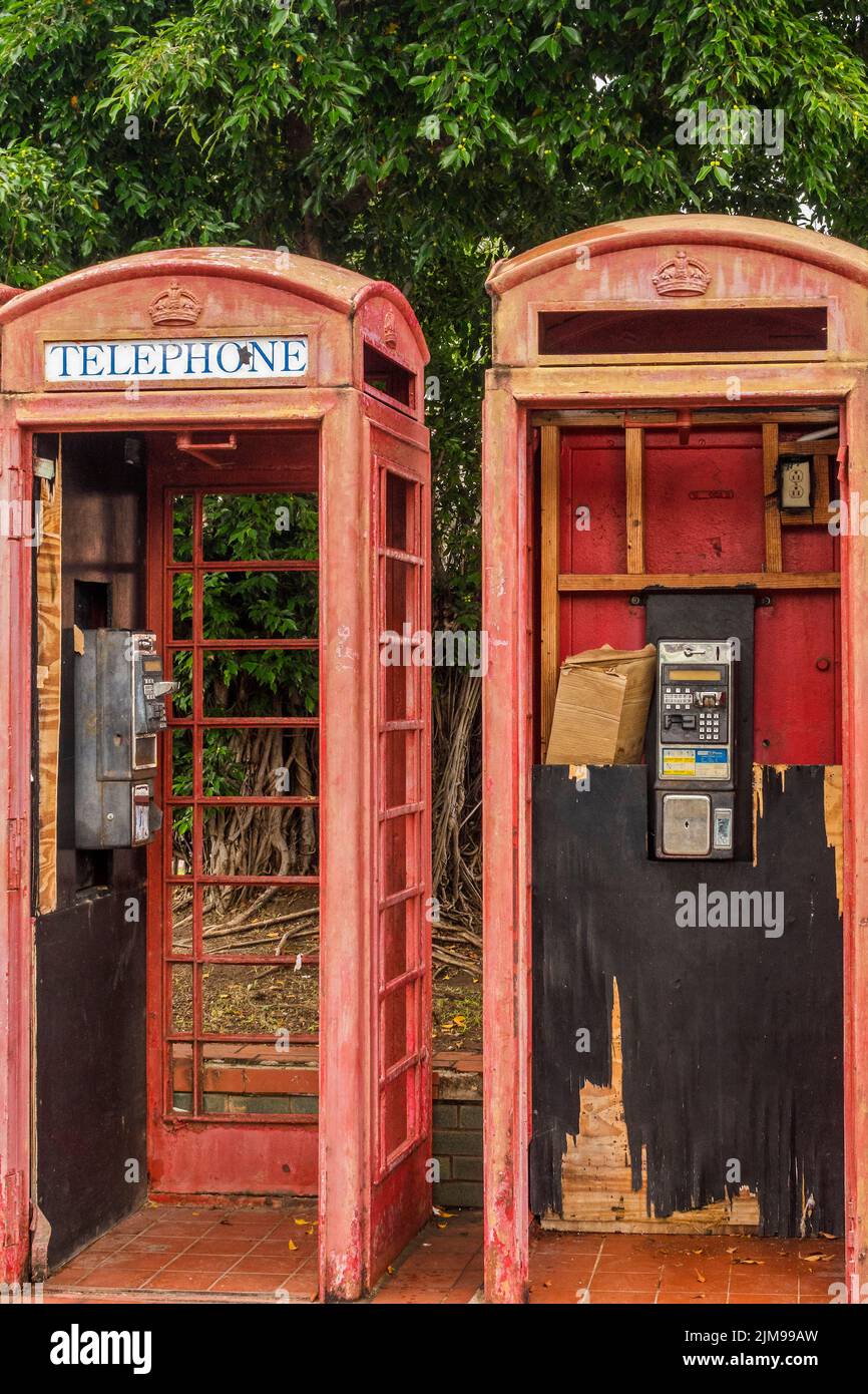 Broken telephone boxes hi-res stock photography and images - Alamy