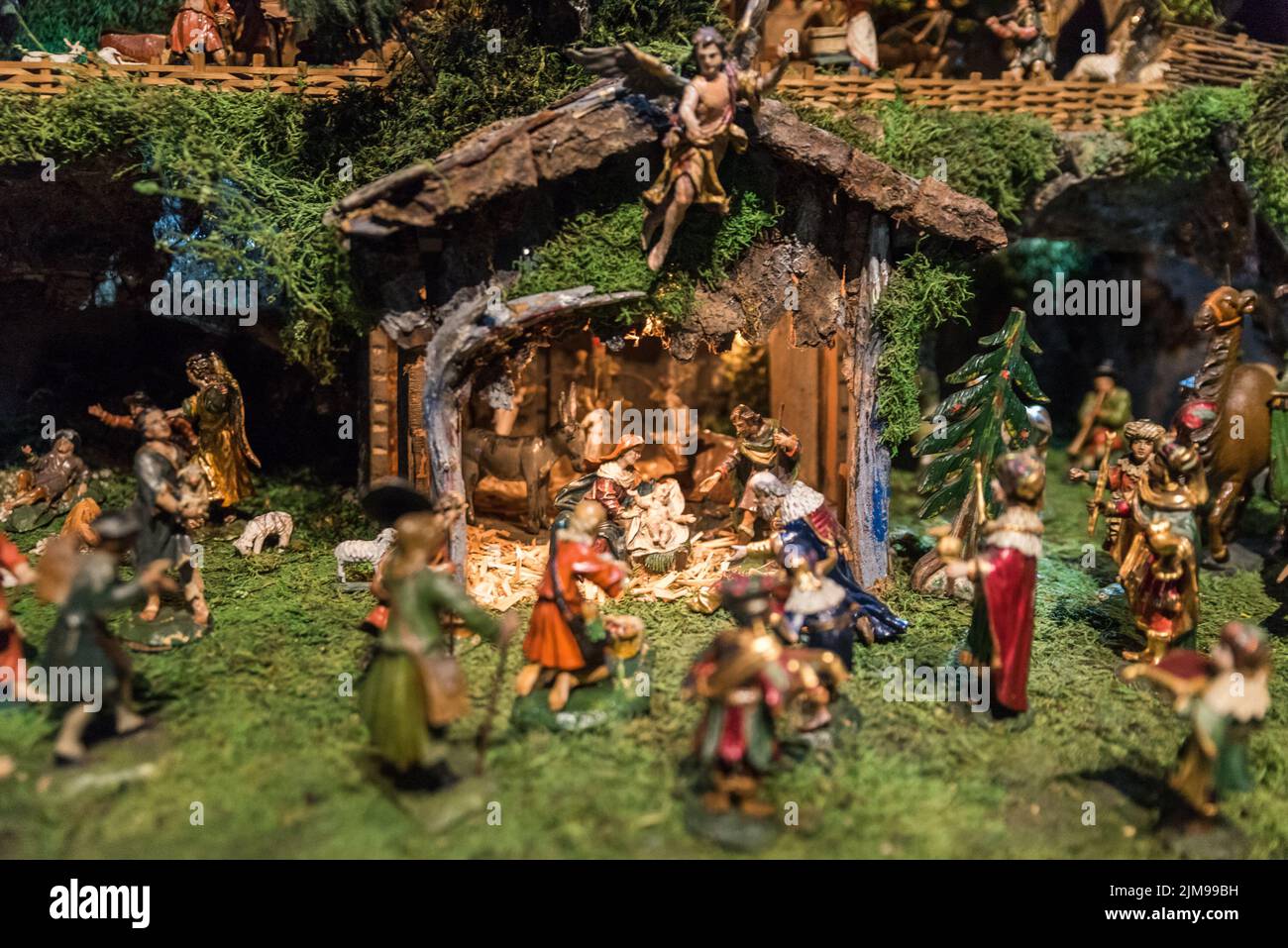 Historical Christmas Crib Stock Photo - Alamy