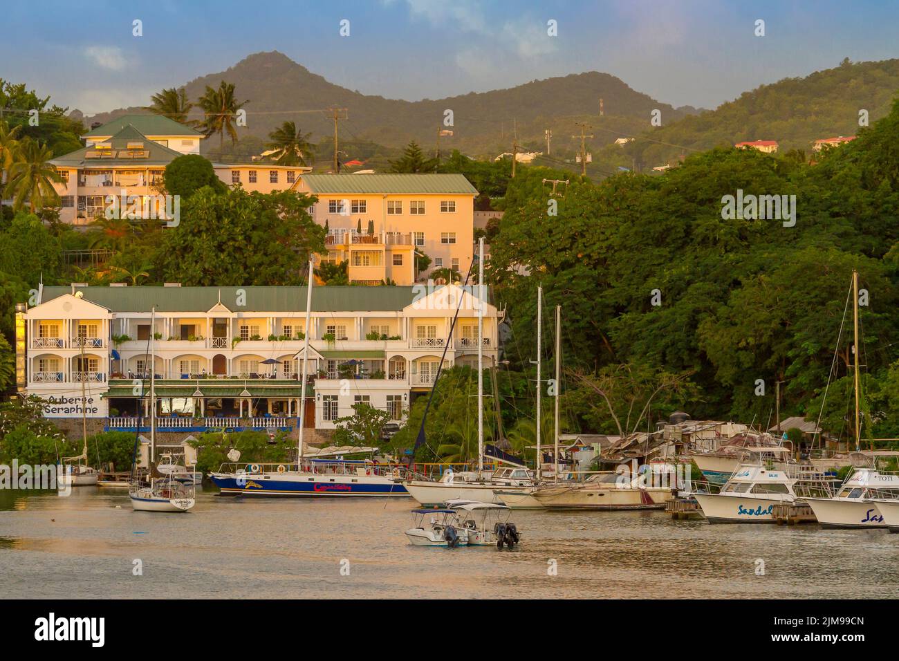 Point Seraphine Castries St. Lucia West Indies Stock Photo - Alamy
