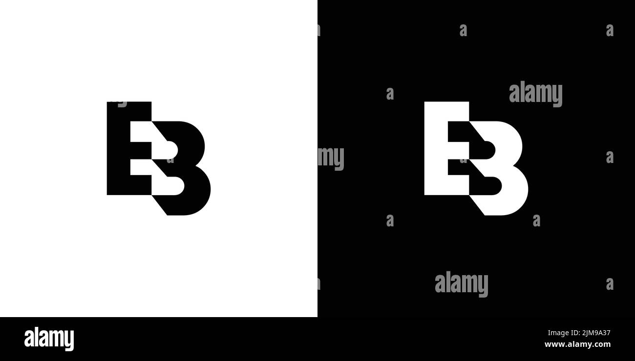 Modern and unique EB letter initials logo design Stock Vector Image ...