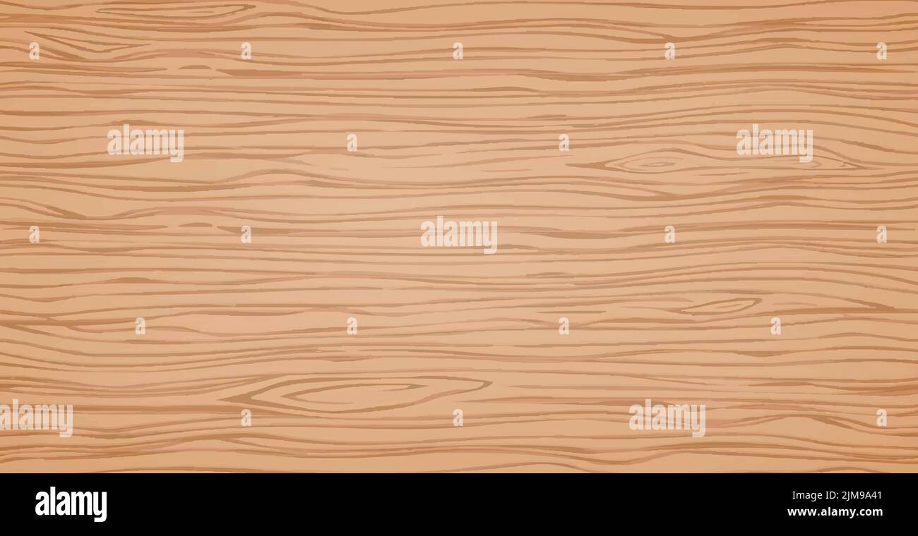 Panoramic texture of light wood with knots - Vector illustration Stock ...