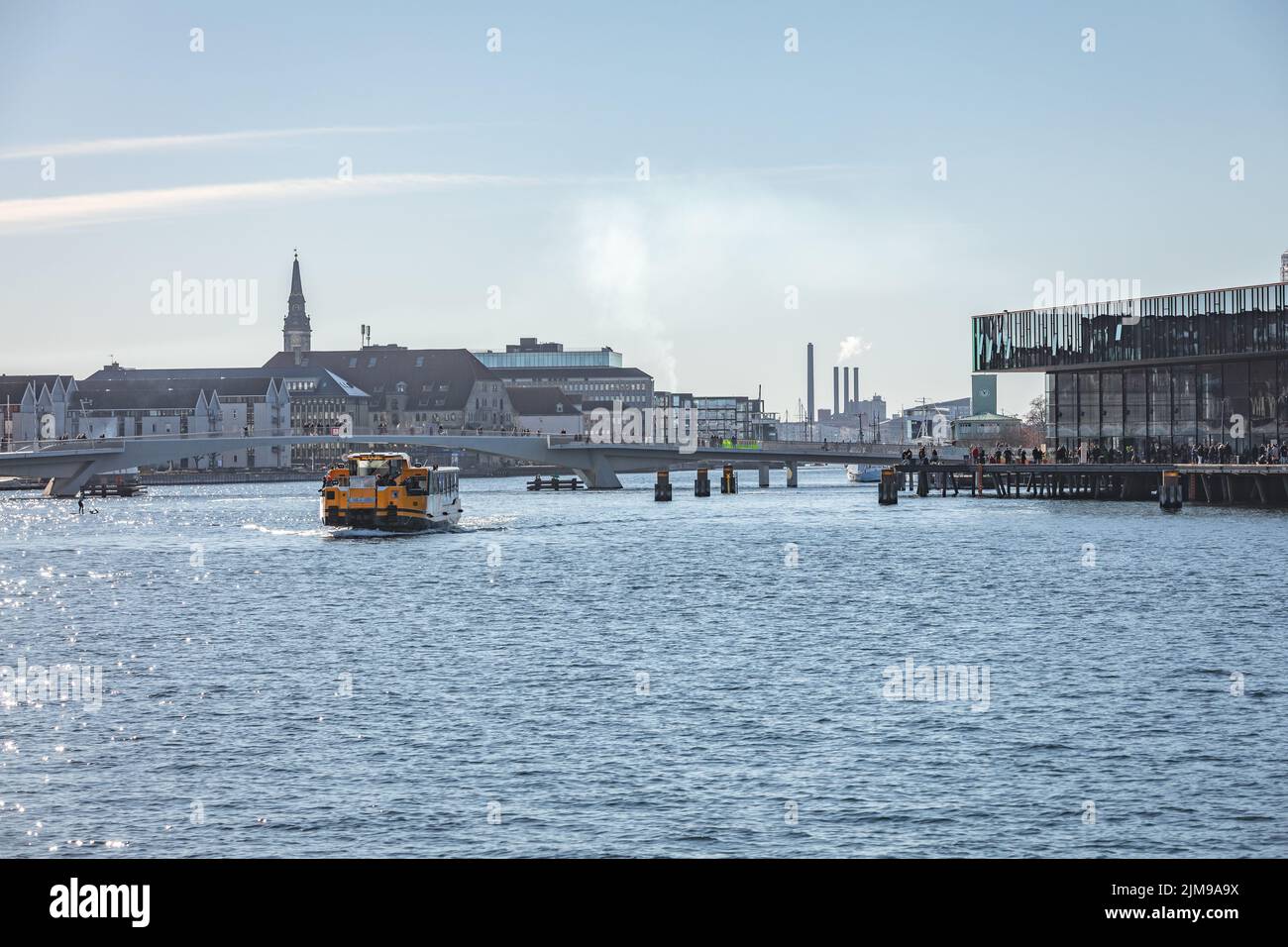 Copenhagen water bus, Denmark Stock Photo - Alamy