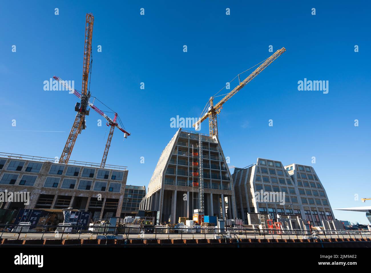 Papiroen Housing complex construction site in Copenhagen, Denmark Stock ...