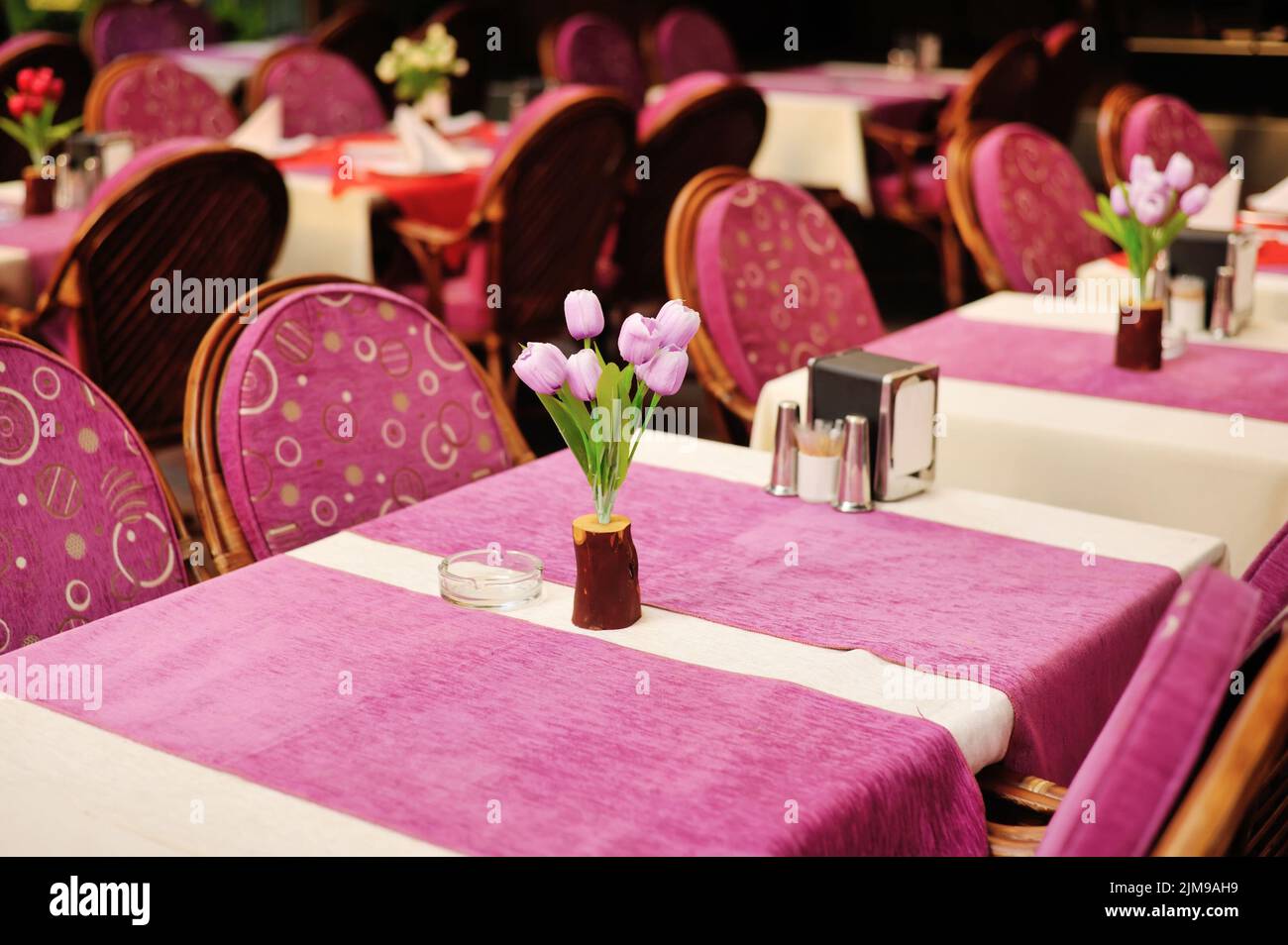 Old fashioned cafe terrace Stock Photo - Alamy