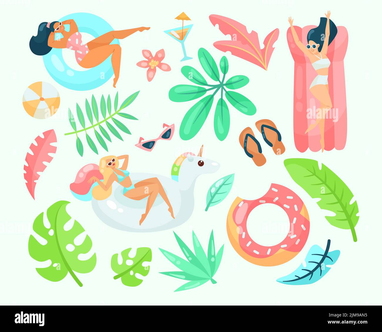 Print bikini Stock Vector Images - Alamy
