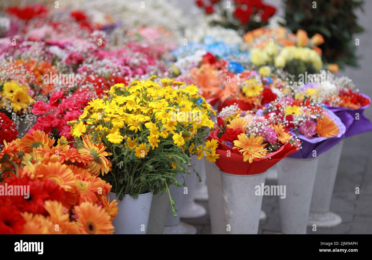 Bunches of flowers Stock Photo - Alamy