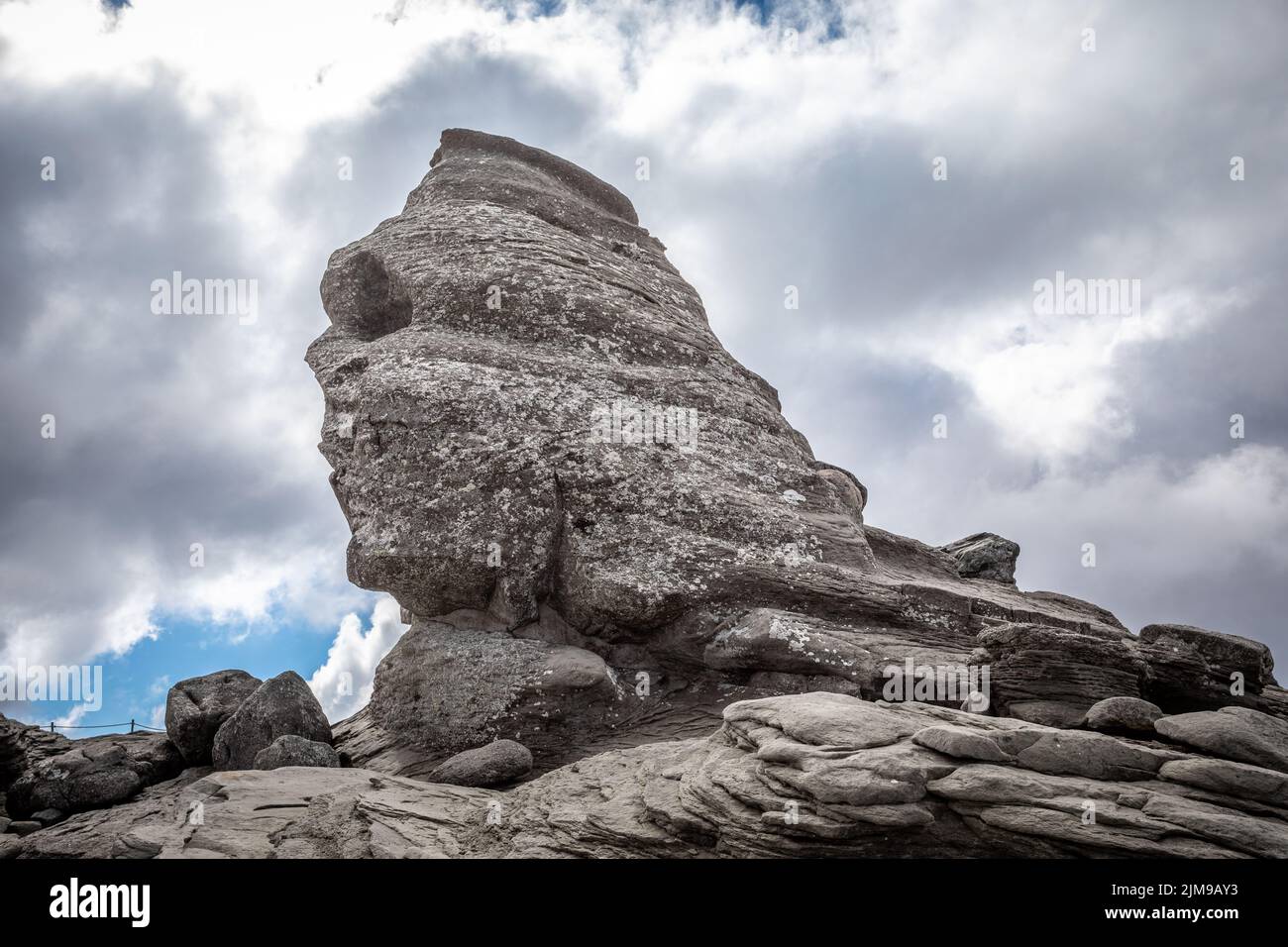 The Sphinx in the Bucegi Natural Park, Romania Stock Photo - Alamy