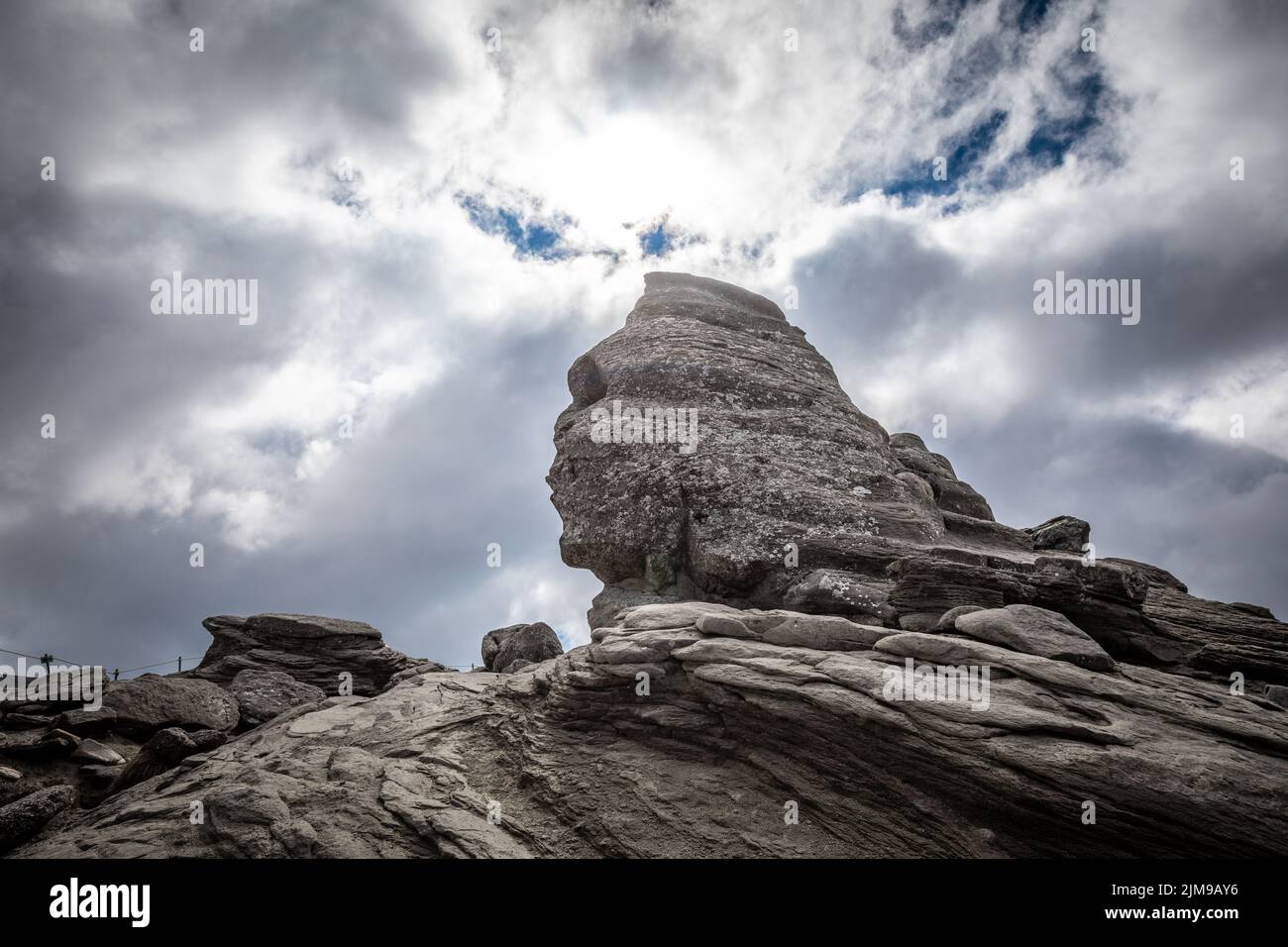 The Sphinx in the Bucegi Natural Park, Romania Stock Photo - Alamy