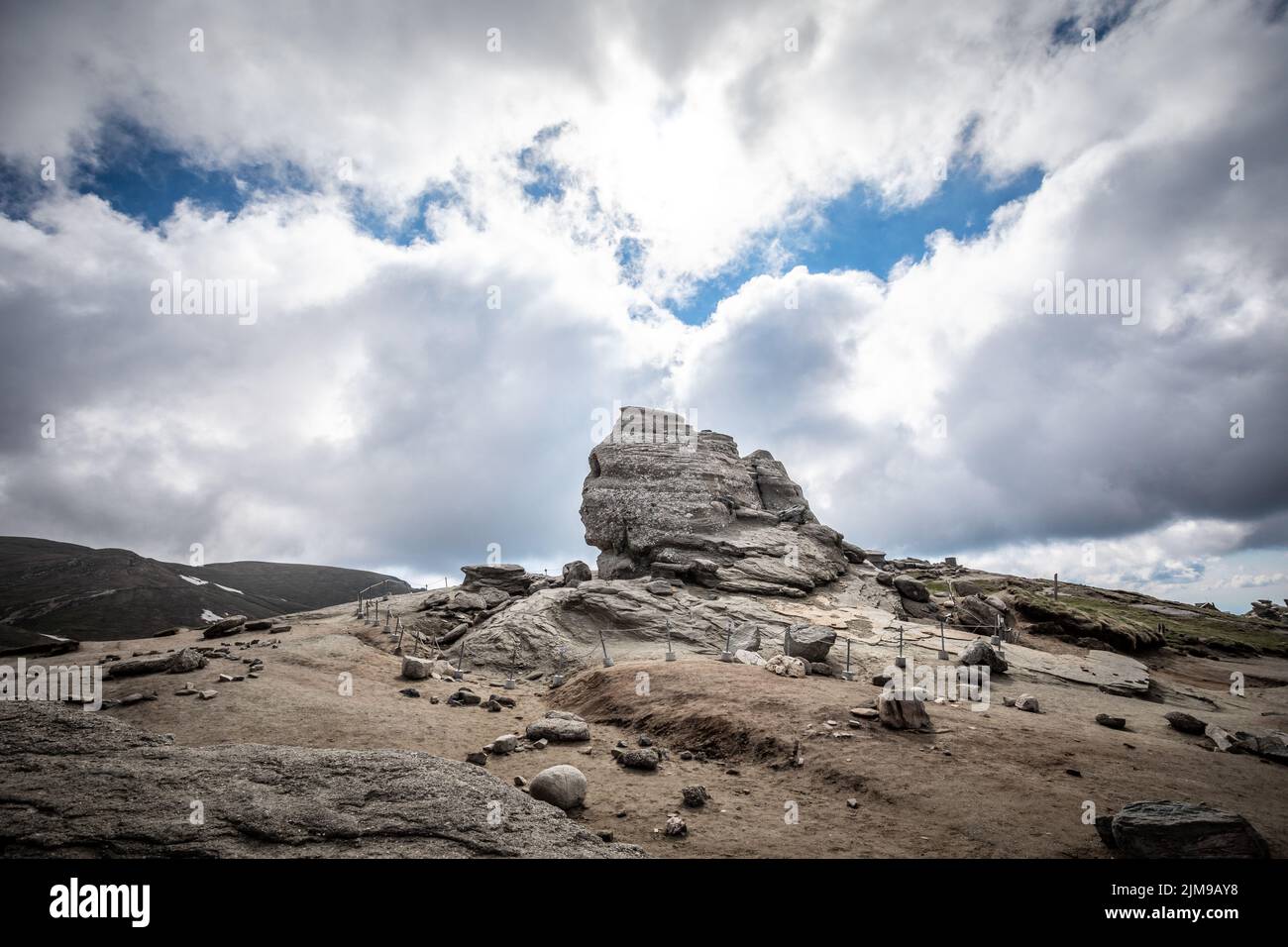 The Sphinx in the Bucegi Natural Park, Romania Stock Photo - Alamy