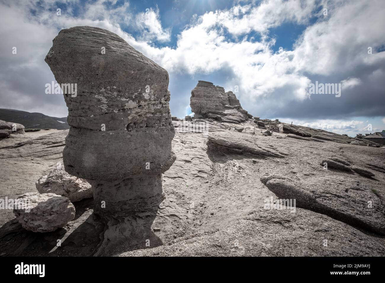 The Sphinx in the Bucegi Natural Park, Romania Stock Photo - Alamy