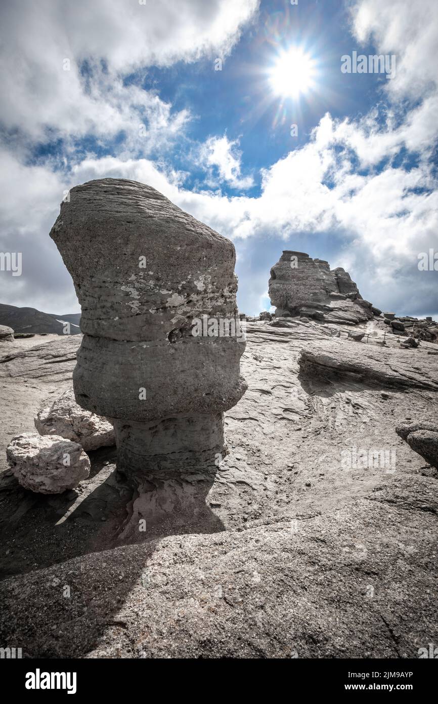 The Sphinx in the Bucegi Natural Park, Romania Stock Photo - Alamy