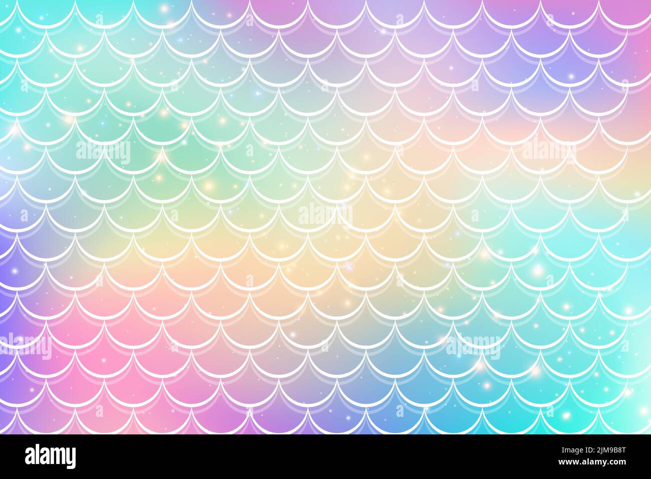 Mermaid rainbow background in fantasy style with scales. Unicorn ...