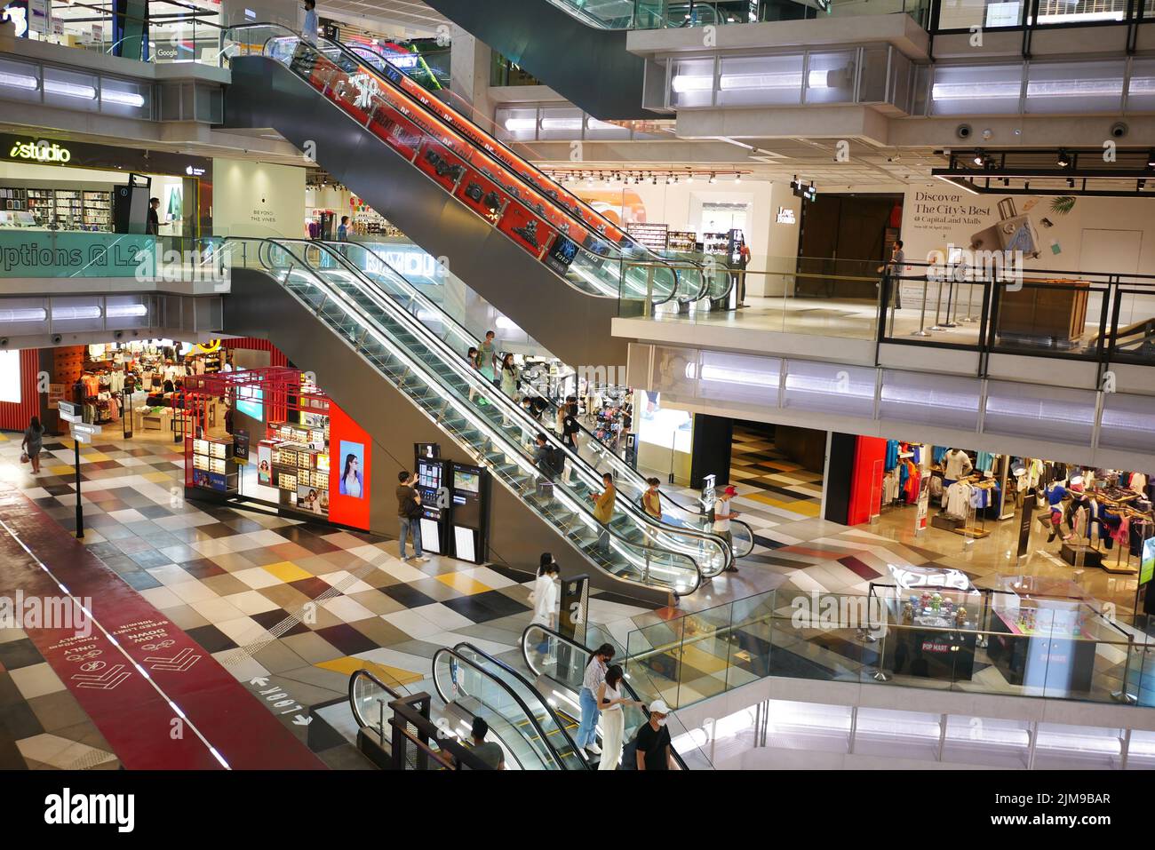 singapore Funan 2 june 2022. the shoppes in Funan retail mall buildings ...