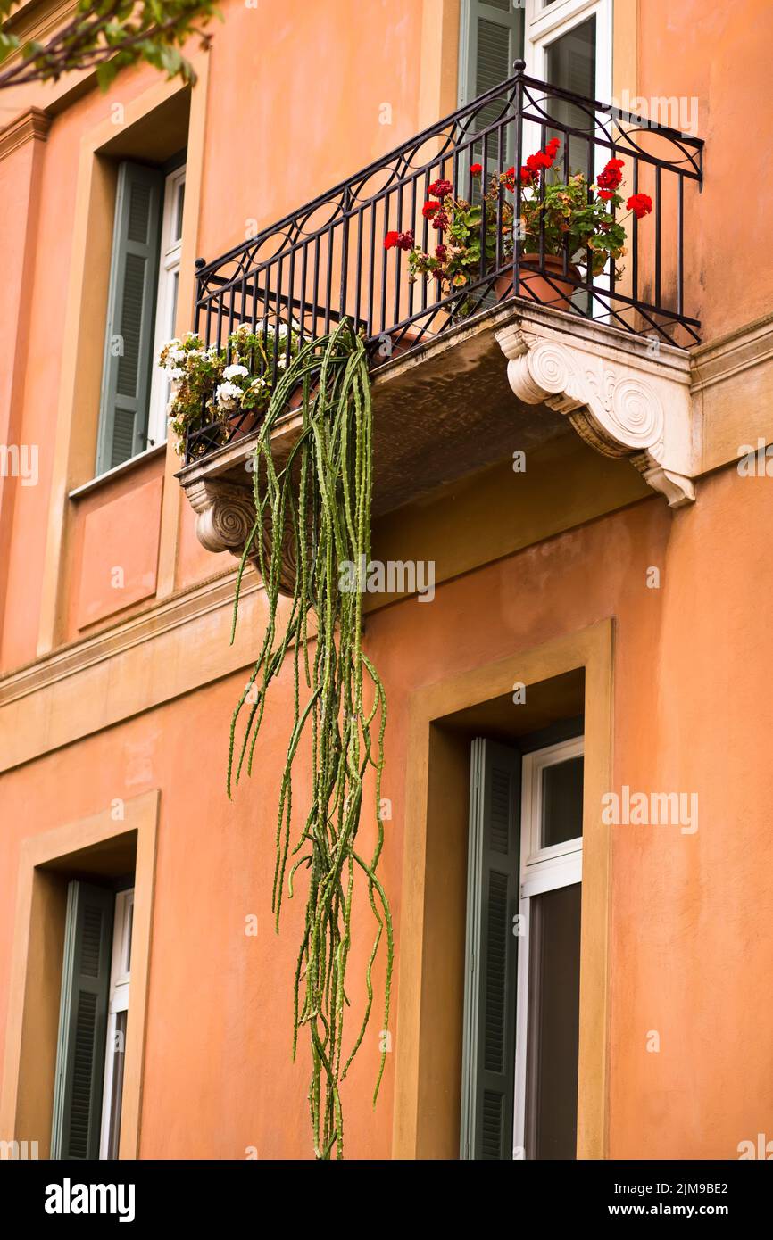 Greece balcony hi-res stock photography and images - Alamy
