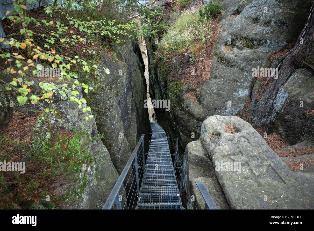 Ladder in the rock hi-res stock photography and images - Alamy