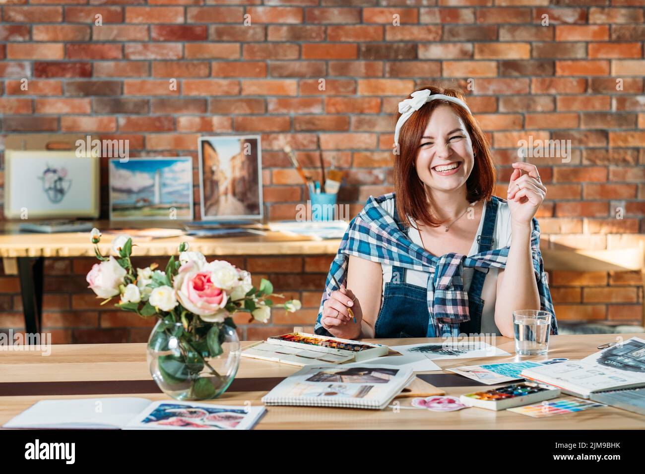 artist painting inspiration watercolor picture Stock Photo - Alamy