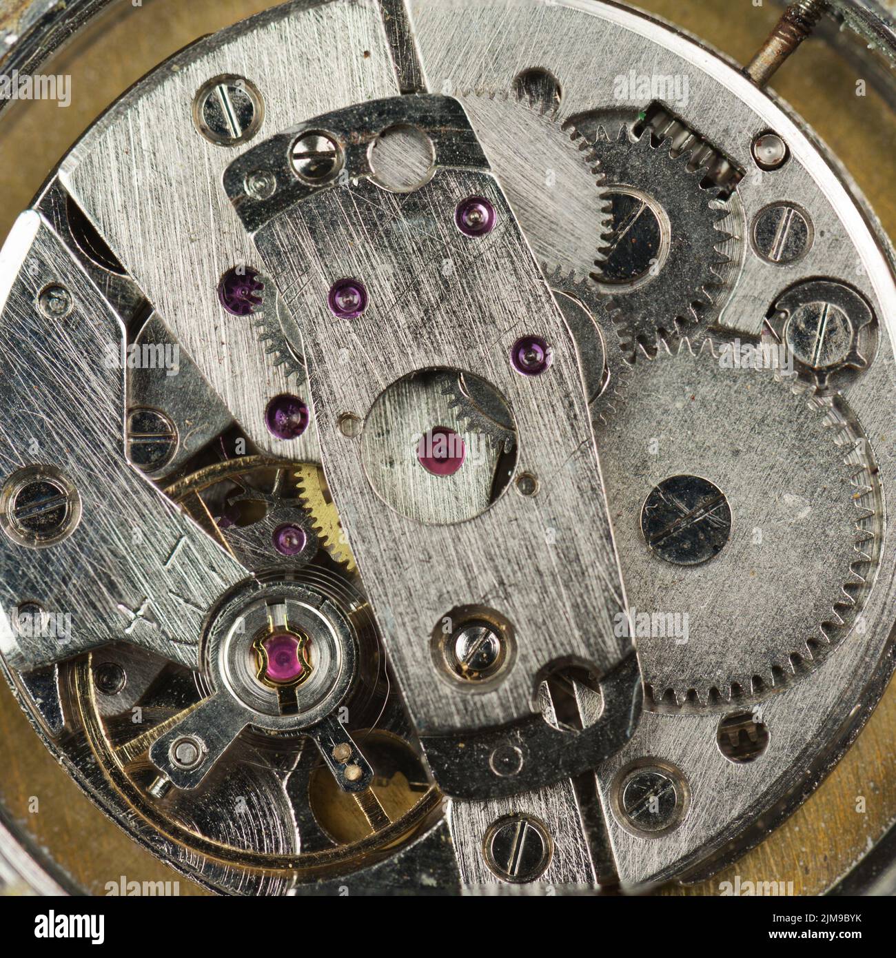 Clockwork clock macro shot clock hi-res stock photography and images ...