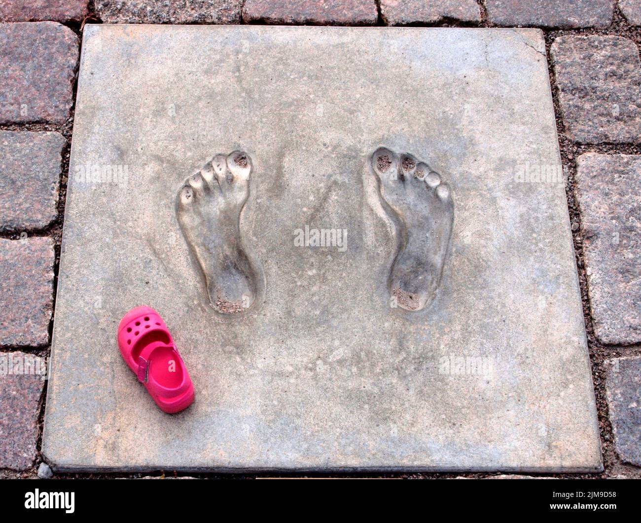 Follow in great footsteps - Borgholm, Ã–land Stock Photo - Alamy
