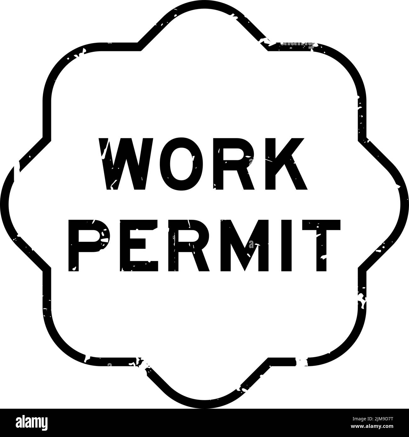 Grunge Black Work Permit Word Rubber Seal Stamp On White Ckground Stock grunge-black-work-permit-word-rubber-seal-stamp-on-white-ckground-stock