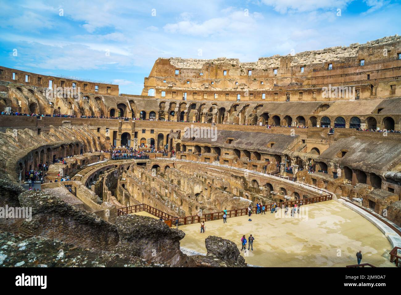 Inside the Colosseum Stock Photo - Alamy