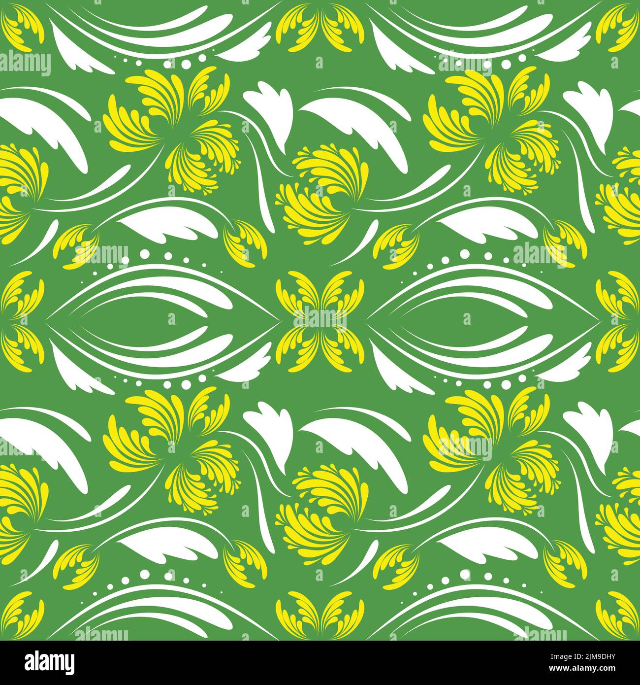 Folk flowers print Floral pattern Ethnic art Stock Vector Image & Art ...