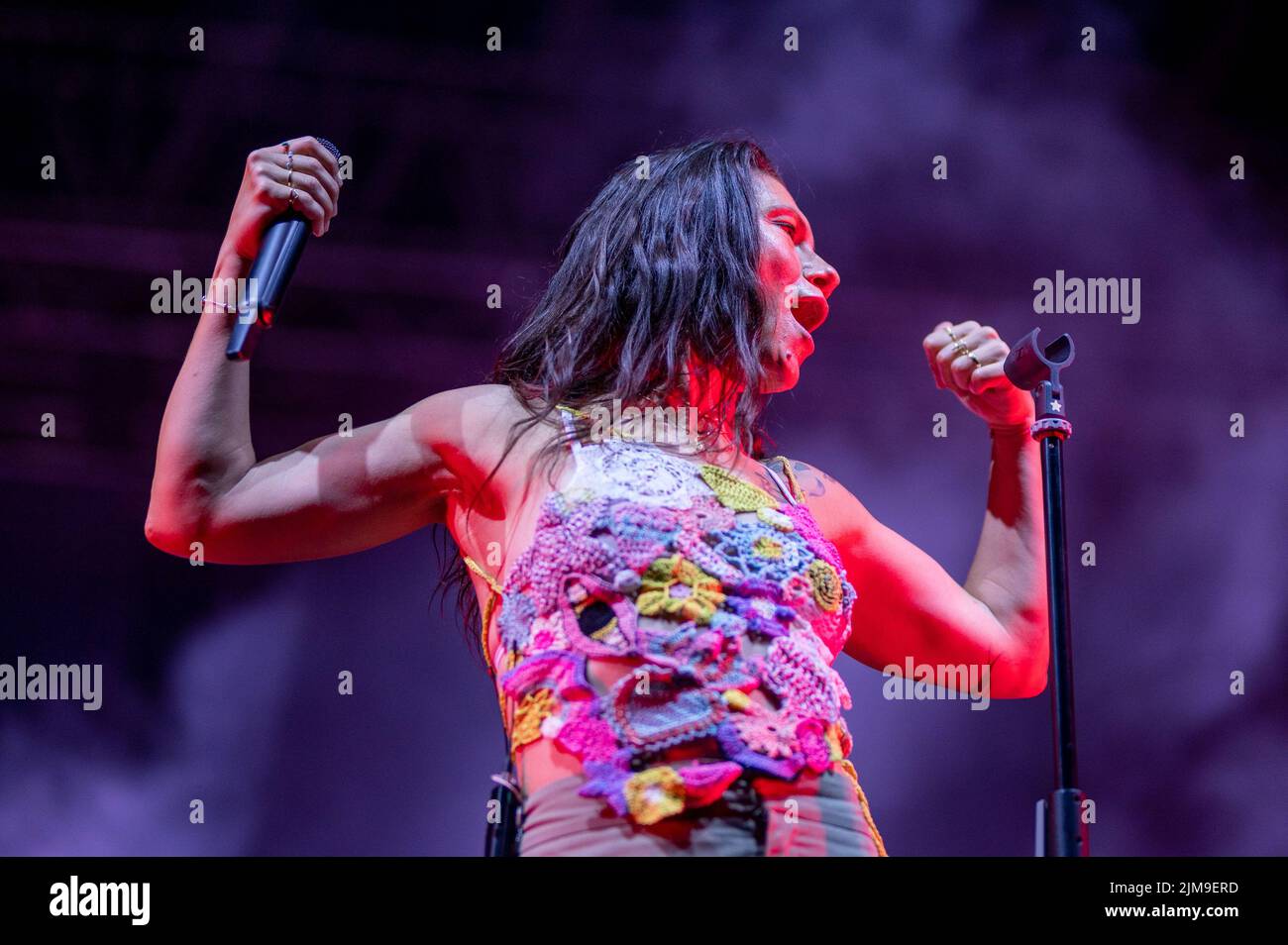 Elisa performing on stage during the Italian singer Music Concert Elisa ...