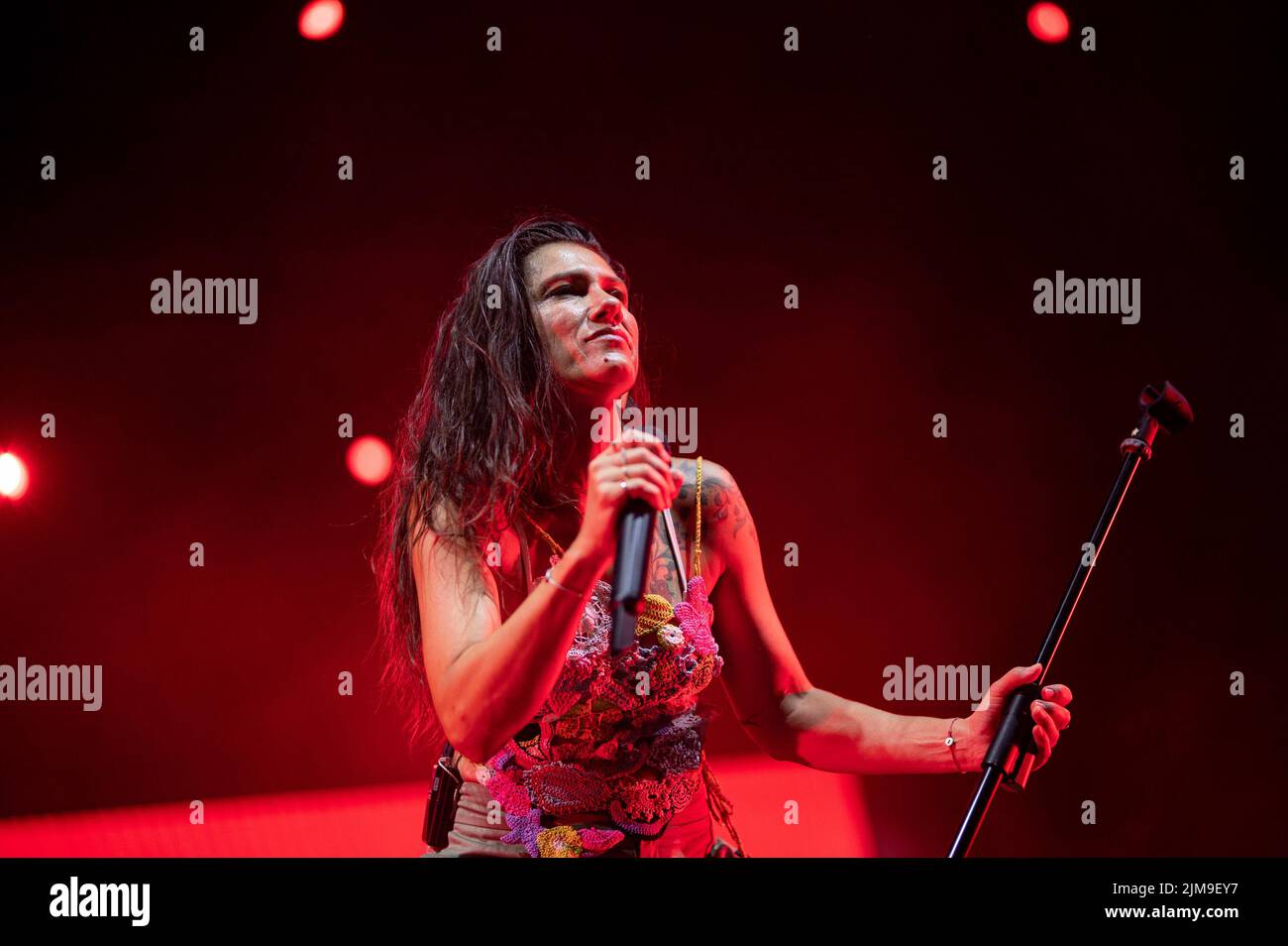 Elisa performing on stage during the Italian singer Music Concert Elisa ...