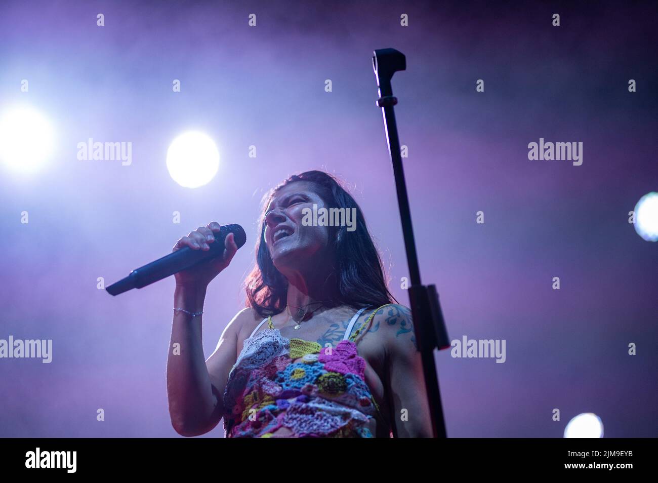 Piazza Grande, Palmanova, Italy, August 04, 2022, Elisa performing on ...