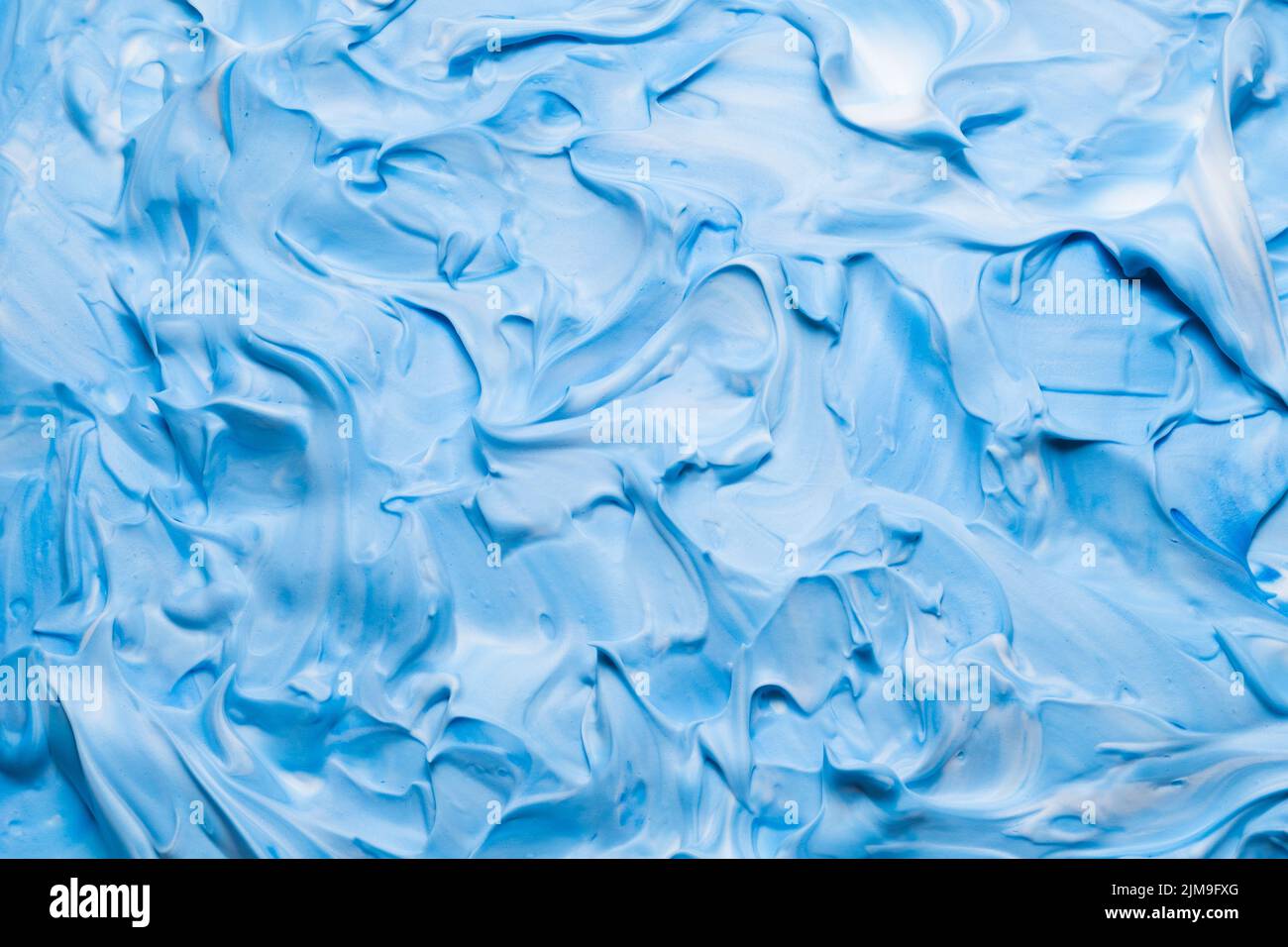 blue white acrylic paint background textured foam Stock Photo - Alamy