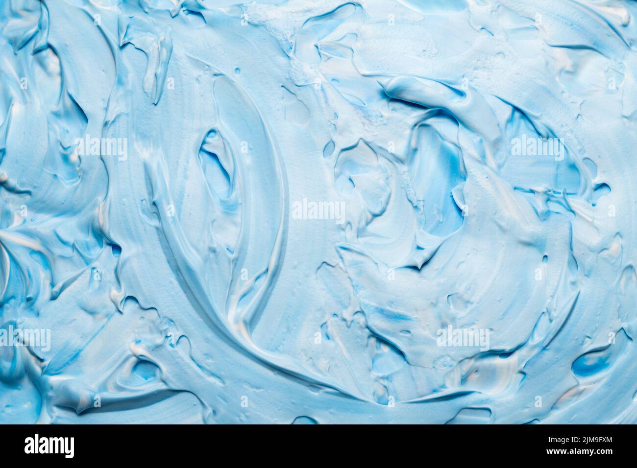 blue white acrylic paint background colored mousse Stock Photo - Alamy