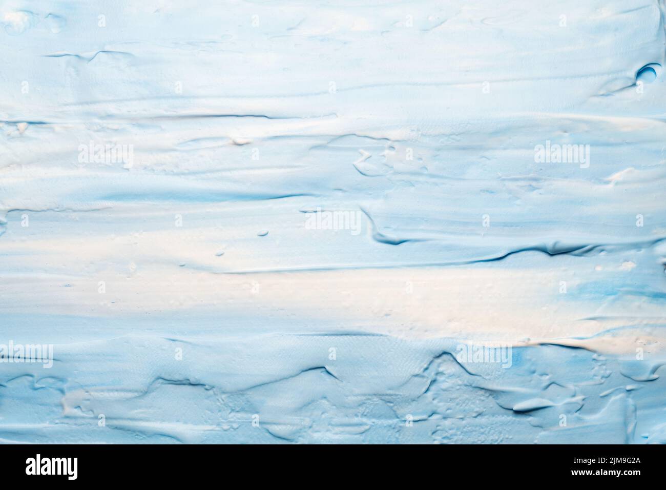 blue white acrylic paint background colored mousse Stock Photo - Alamy