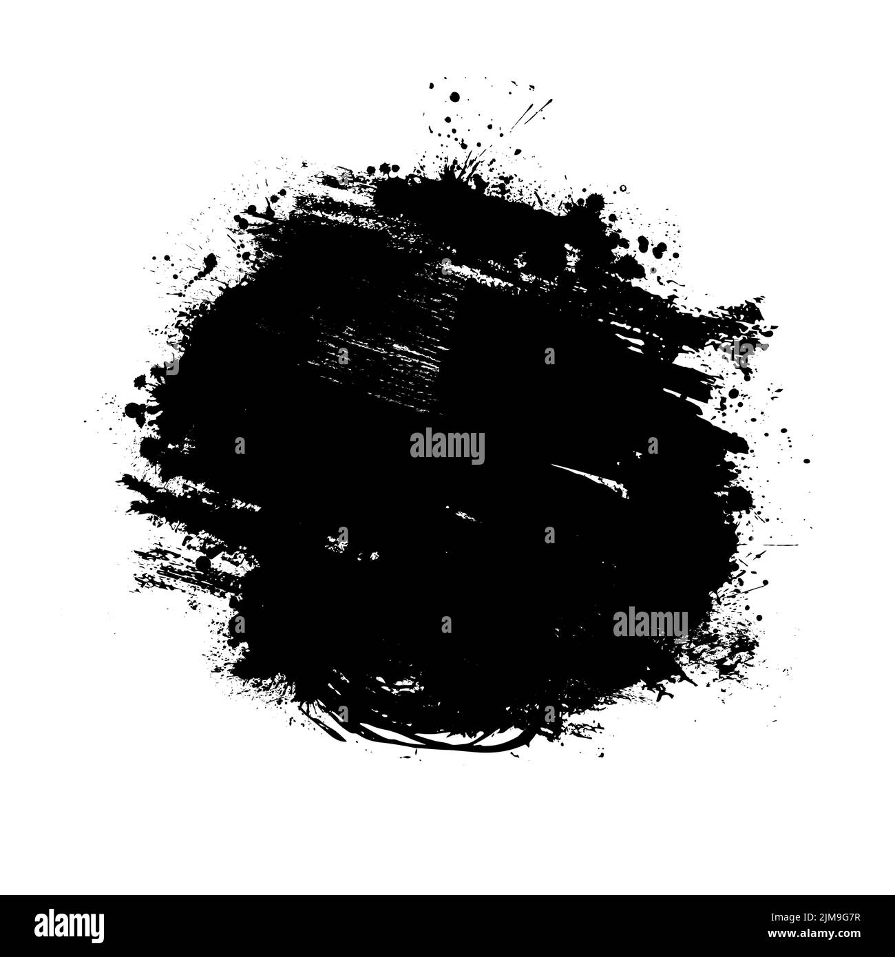 Grunge Circle And Blot Icon Vector On White Background Stock Vector 7711