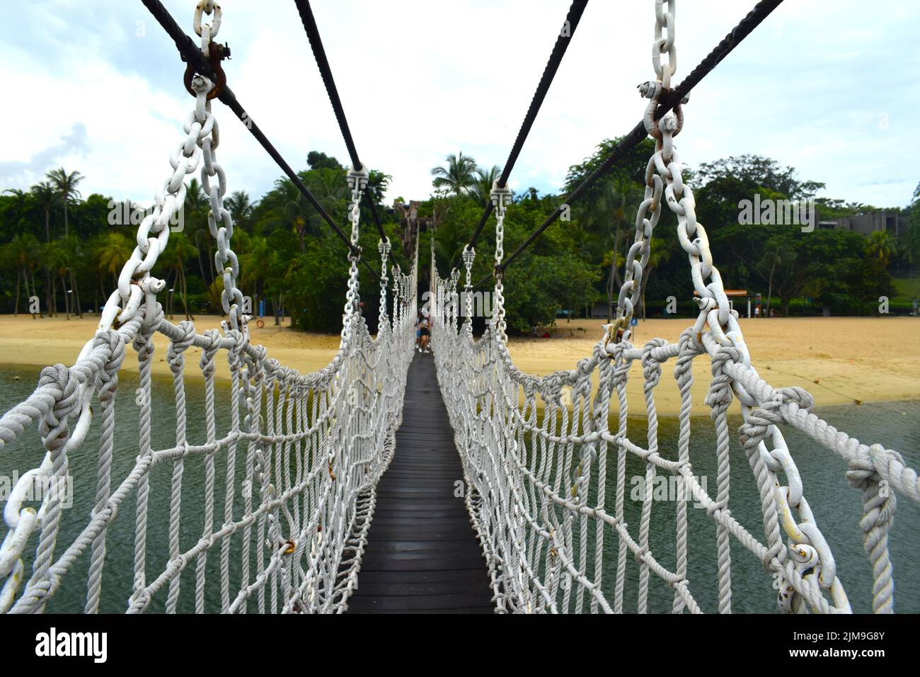 Palawan beach bridge hi-res stock photography and images - Alamy