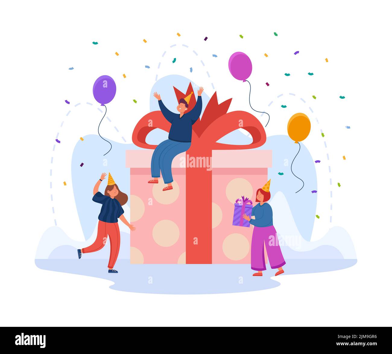 Characters present Stock Vector Images - Alamy