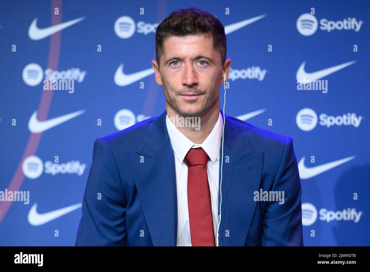 New signing Robert Lewansoski during his press conference as FC ...